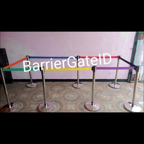 Promo Tiang Pembatas Antrian Stainless kualitas Premium + Tali Pita 2 ...