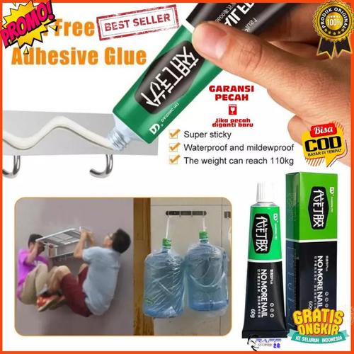 Jual Lem Pengganti Paku Tembok Adhesive Glue Murah Perekat Super Kuat ...