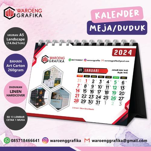 Jual Cetak Kalender Meja Kalender Duduk HARDCOVER (13 Halaman) - 300 ...