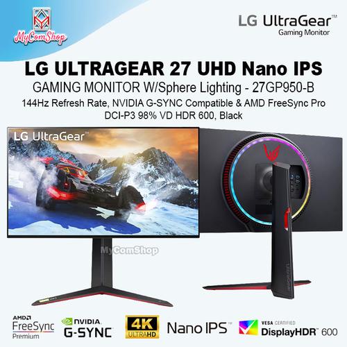 Jual LG ULTRAGEAR 27" 27GP950-B MONITOR GAMING UHD NANO IPS FREESYNC G ...