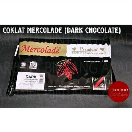 Jual Mercolade Dark Chocolate Compound Hitam Coklat Batang Blok 1 KG ...