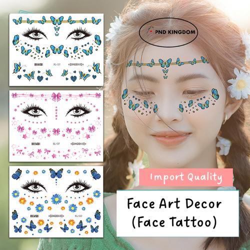 Promo [ NEW BG ] Tato Wajah Sticker Muka / Stiker Wajah Pesta / Face ...