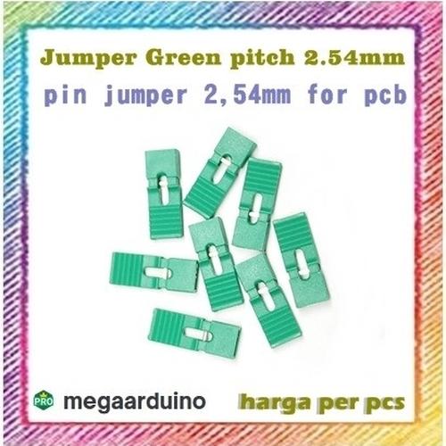 Jual Jumper Green pitch 2.54mm pin jumper 2,54mm for pcb - Kota ...