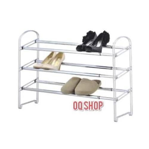 Jual Krisbow Rak Sepatu Stainless Steel/Shoe Rack 3 Tier Extended ...