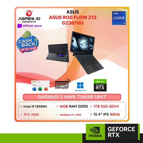 Promo Asus ROG Flow Z13 GZ301VU RTX 4050 6GB / i9 13900H 16gb 1TBssd ...