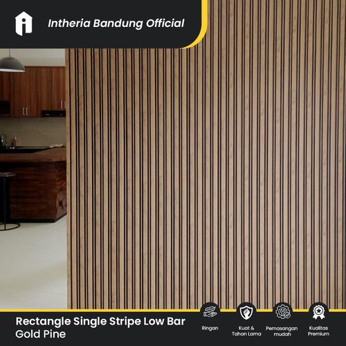 Jual Wall Panel BALIAN Tipe G - Rectangle Single Stripe Low Bar - Brown ...