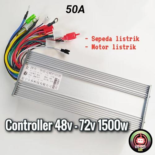 Jual controller 48v - 72v 1500w 50A bldc brushless kontroler sepeda ...
