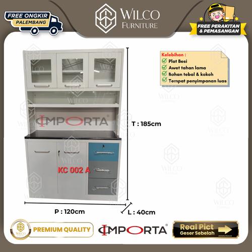 Jual Lemari Dapur Besi KC 002 A Importa / Kitchen Set Lemari Rak Piring ...
