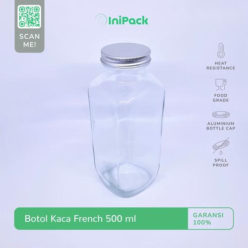 Jual Botol Kaca Kotak 500 Ml - Kota Bandung - Frost Goods | Tokopedia