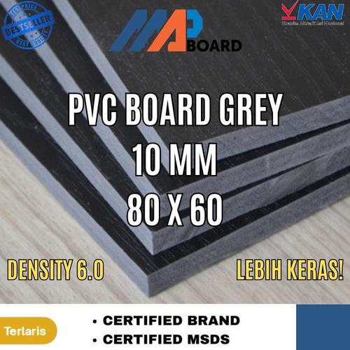 Jual POTONGAN PVC Foam Board 10mm GREY/ABU KERAS UK 60 x 80 cm / MAP ...