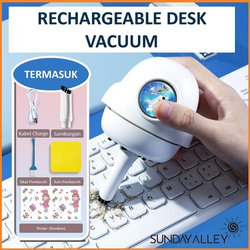 Jual Sunday Alley - Rechargeable Desktop Vacuum Model Rocket Vakum Mini ...