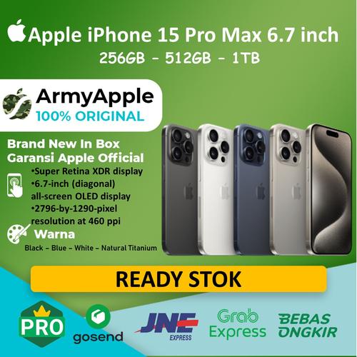 Jual IBOX Apple iPhone 15 Pro Max Promax 256GB 512GB 1TB Dual Nano SIM IMEI RESMI - 512GB DUAL ...