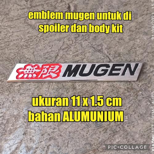 Jual satu biji emblem tulisan MUGEN untuk di spoiler dan body kit ...