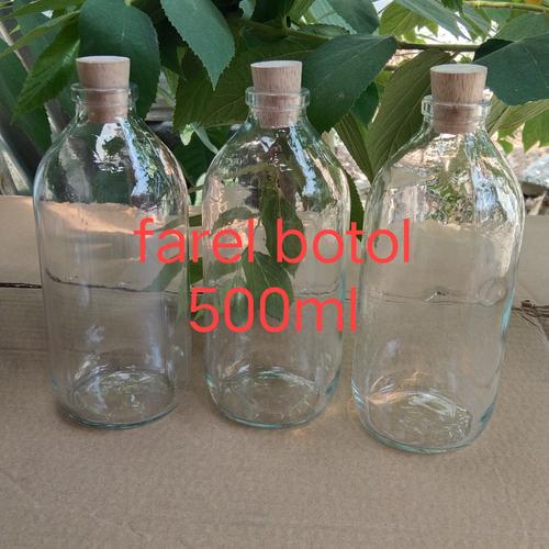 Jual botol kaca infus 500 ml tutup sumpel kayu - Kab. Bogor - FAREL ...