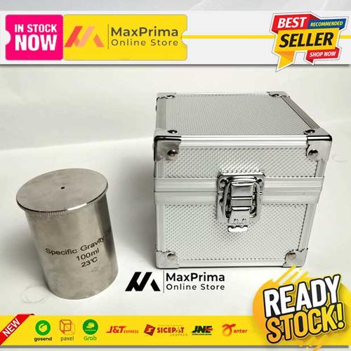 Jual Density Specific Gravity Cup Pycnometer 100cc 100ml Stainless ...