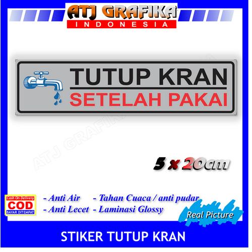 Promo Stiker label tutup kran hemat air sticker peduli lingkungan save ...