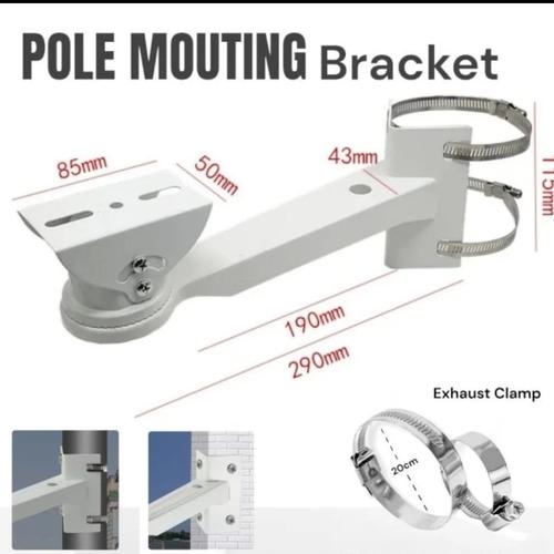 Jual BRACKET CCTV TIANG TEMBOK INDOOR OUTDOOR - BRACKET+CLAMP - Jakarta ...