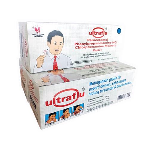 Jual Ultraflu Obat Flu Demam Sakit Kepala Box Isi 25 Strip - Kab ...