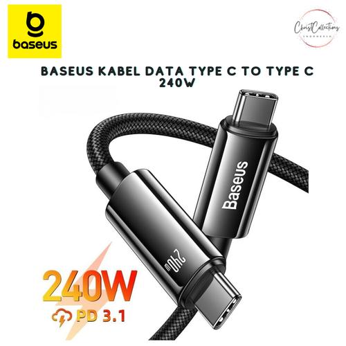 Promo BASEUS KABEL DATA TYPE C TO TYPE C FAST CHARGING 240W PD3.1 - 1M ...