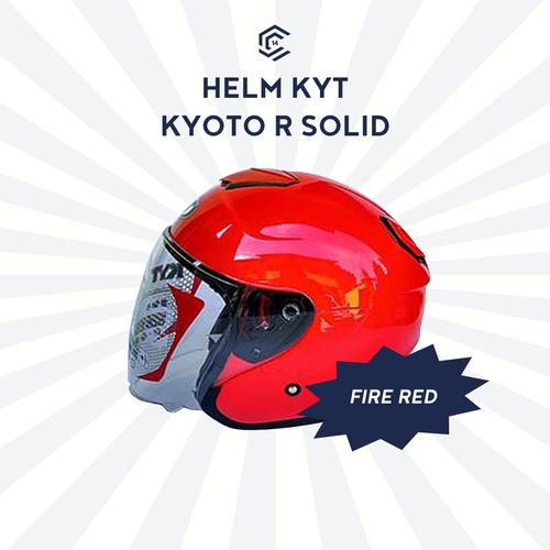 Jual Helm KYT KYOTO R Solid Fire Red / Helm Half Face Merah Polos - S ...