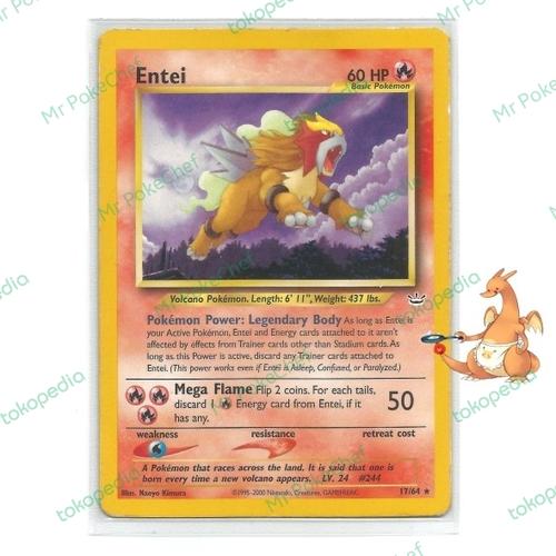 Jual Kartu Pokemon TCG Entei Neo Revelation Set Original - Jakarta ...