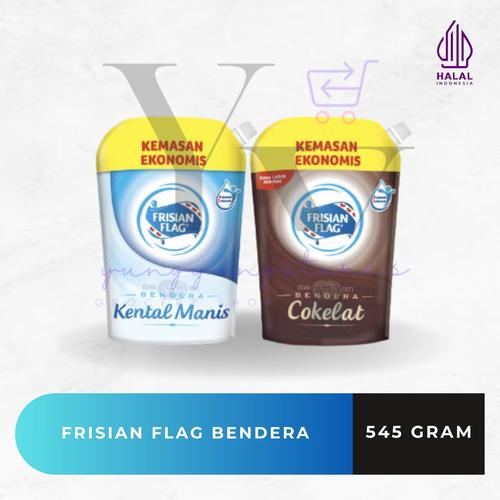 Jual [POUCH] Frisian Flag Susu Bendera Kental Manis Biru & Cokelat 545 ...