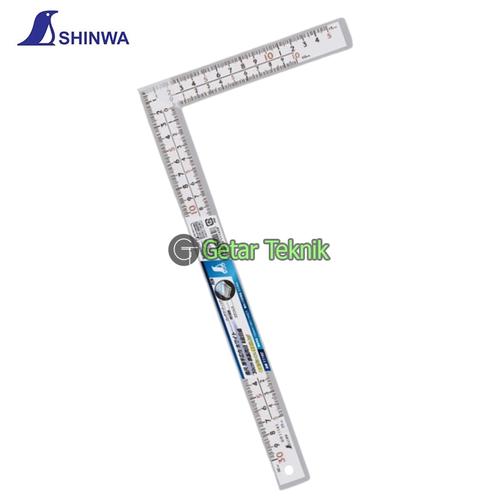 Jual Penggaris Siku 30cm Shinwa 11160 Wide White, Hard Chrome Finish - Kab. Bekasi - Getar ...