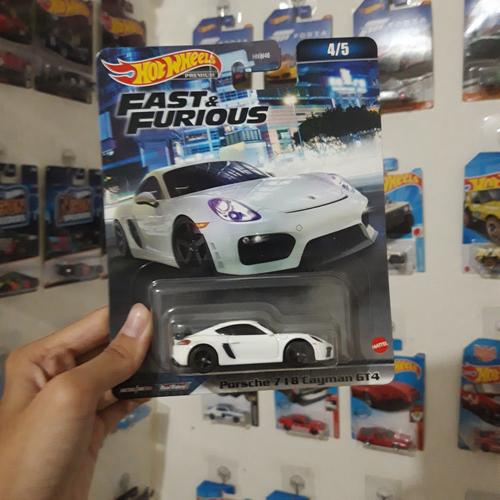 Jual hot wheels premium fnf porsche 718 cayman gt4 + Bonus - Kota ...