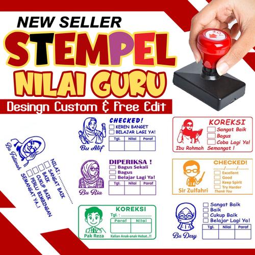 Jual Stempel Nilai Guru / Penilaian / Koreksi / Checked / Reward Siswa ...