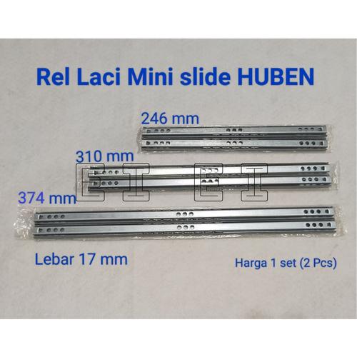 Jual Rel Laci Keyboard Mini Slide Bearing HUBEN Minislide MS - 17 - 3 ukura - 310mm - Kota ...