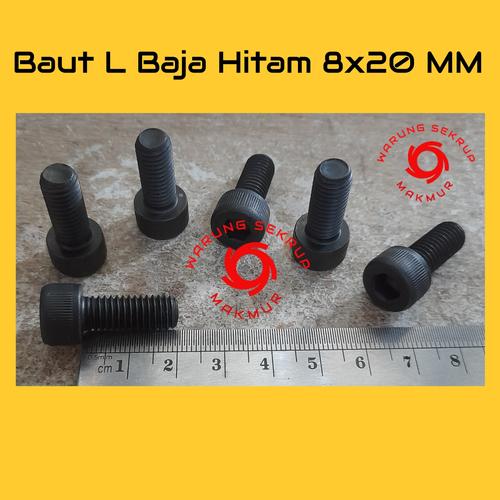 Jual (5 PCS) M8x20 Baut L Baja Hitam / Baut L Baja (2CM) - Kab. Tangerang - WARUNG SEKRUP MAKMUR ...