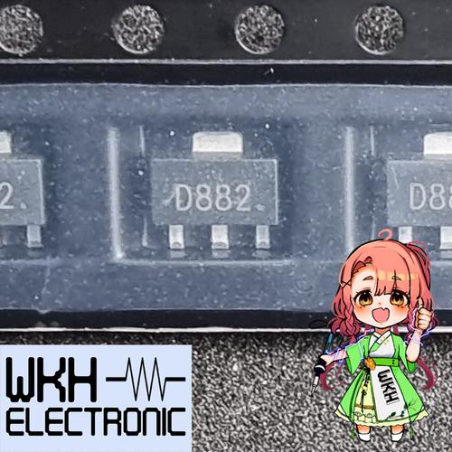 Jual ORIGINAL D882 SMD 2SD882 NPN Transistor BD12 3A 40V SMT - Kota ...