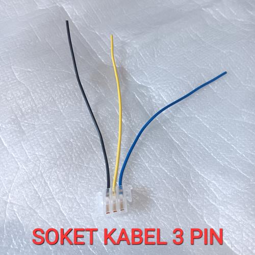 Jual soket kabel 3 pin 4 pin fitting lampu stater klakson dim - SOKET 4 ...