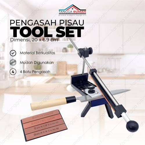 Jual Set Dudukan Alat Asah Pengasah Penajam Mata Pisau dan Gunting ...