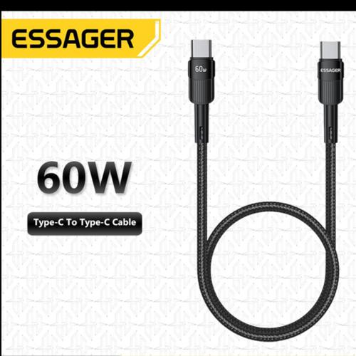 Jual ESSAGER Kabel Star PD 60W USB-C To Type-C Charger Super Fast ...