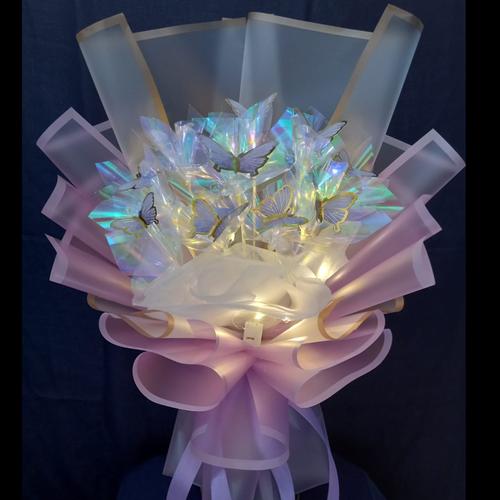 Jual [READY STOCK] BUTTERFLY BOUQUET LED / BUCKET KUPU KUPU NYALA ...