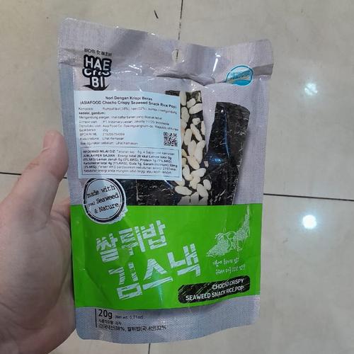 Jual hae cho bi chocho crispy seaweed snack rice pop 20gr nori ...