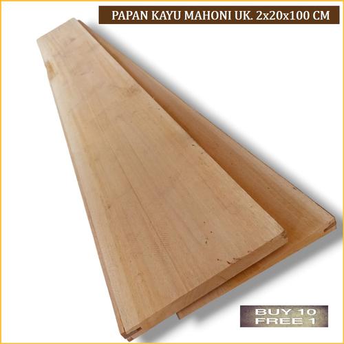 Promo Papan Kayu Mahoni Panjang 100cm Serut Halus Tanpa Sambungan ...