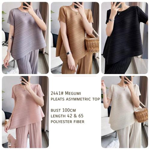 Jual Megumi Pleats Asymmetric Top Atasan Wanita TM 2441 - Merah Muda - Jakarta Barat - PiStar ...
