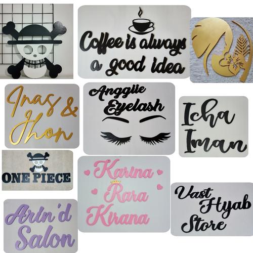 Jual huruf kayu custom - huruf kayu custom backdrop - huruf kayu - Kota ...