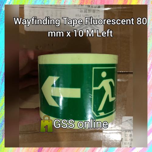 Jual Wayfinding Tape Fluorescent 80mm x 10M Reflectif Sticker - Left ...