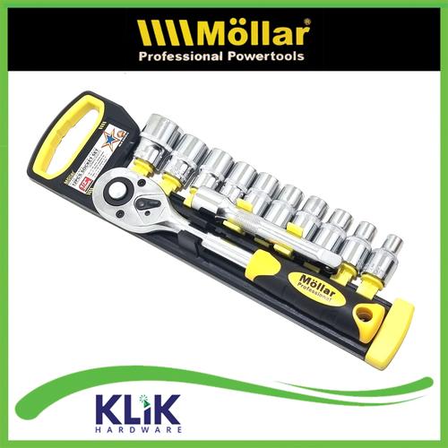Jual Mollar Kunci Shock Sock Sok Ratchet Set 12 Pcs 1/2 Inch Rachet 8 ...