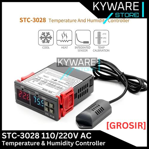Jual STC-3028 Temperature Humidity Controller 3028 Hygrostat Thermostat ...