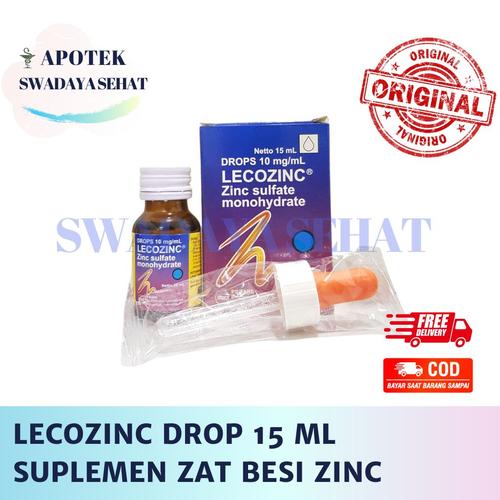 Jual LECOZINC DROP 15 ML Suplemen Zat Besi Anak Diare Bayi Leco Zinc ...
