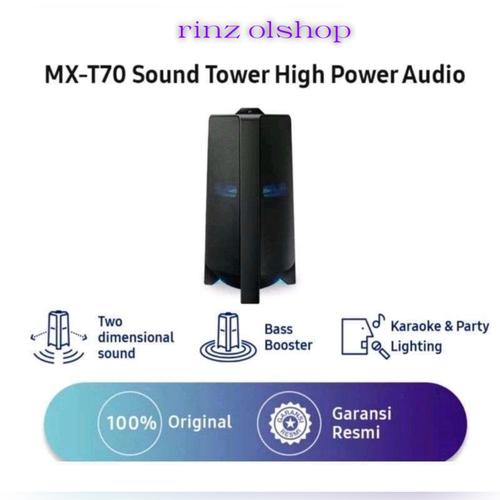 Promo SAMSUNG MX-T70 SOUND TOWER BLUETHOOT KARAOKE MXT70 Cicil 0% 3x ...
