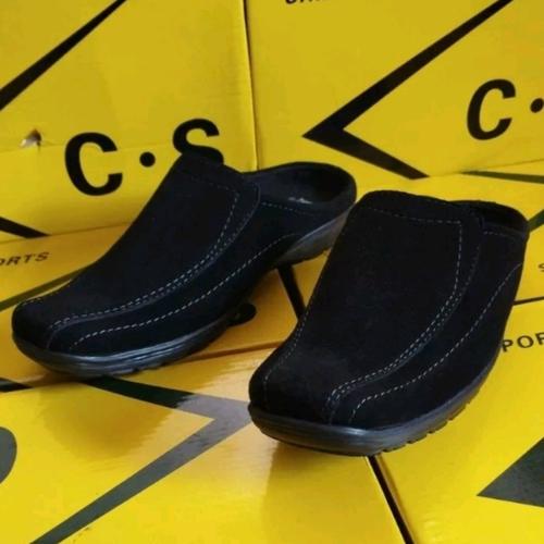 Jual Sepatu Sandal Slop Pria Bustong Pantofel Casual Formal Semi Kulit ...