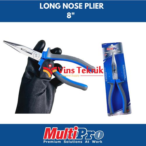 Jual Tang Lancip 8 inch Long Nose Pliers 8inch Tang Panjang MULTIPRO ...