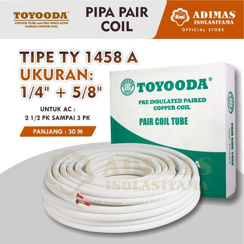 Jual Pipa AC Toyooda Pair Coil TY 1458 A Ukuran 1/4" + 5/8" AC 2 1/2 ...