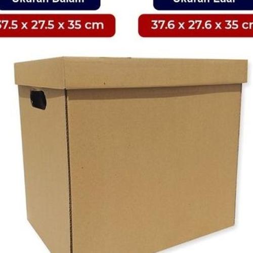 Jual dus arsip dokumen kardus berkas box map file kantor bank 38x28x35 ...