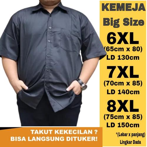 Promo Kemeja Jumbo Pria LD 140 Kemeja Pria Jumbo Kemeja Big Size Premium - Random Warna, 6XL ...